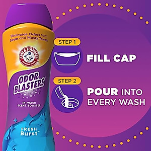 Arm & Hammer Odor Blaster In-Wash Scent Booster - Fresh Burst, 24 oz, Pack of 4
