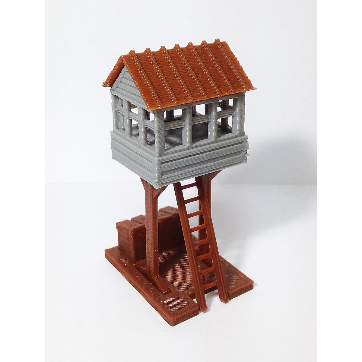 Outland Models Train Railway Layout Trackside Watch/Signal Tower HO Scale 1:87