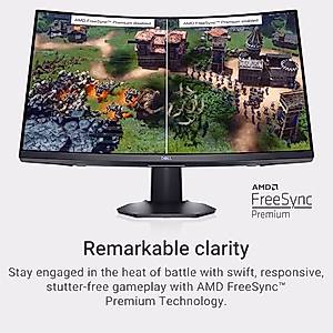 Dell S2722DGM Curved Gaming Monitor - 27-inch QHD (2560 x 1440) 1500R Curved Display, 165Hz Refresh Rate (DisplayPort), HDMI/DisplayPort Connectivity, Height/Tilt Adjustability - Black