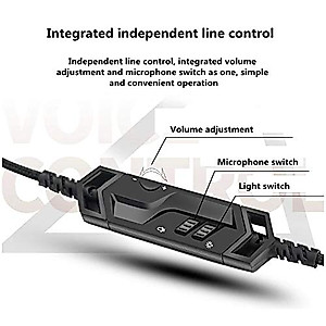 Stereo Gaming Headset with Mic,RGB Luminous Mobile Phone Computer Noise Reduction Headset,Detachable Cat Ear Gaming Headset, for PS4, PS5, Xbox One, PC, Phone