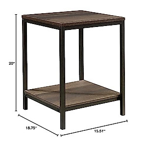 Sauder North Avenue Side Table, Smoked Oak finish