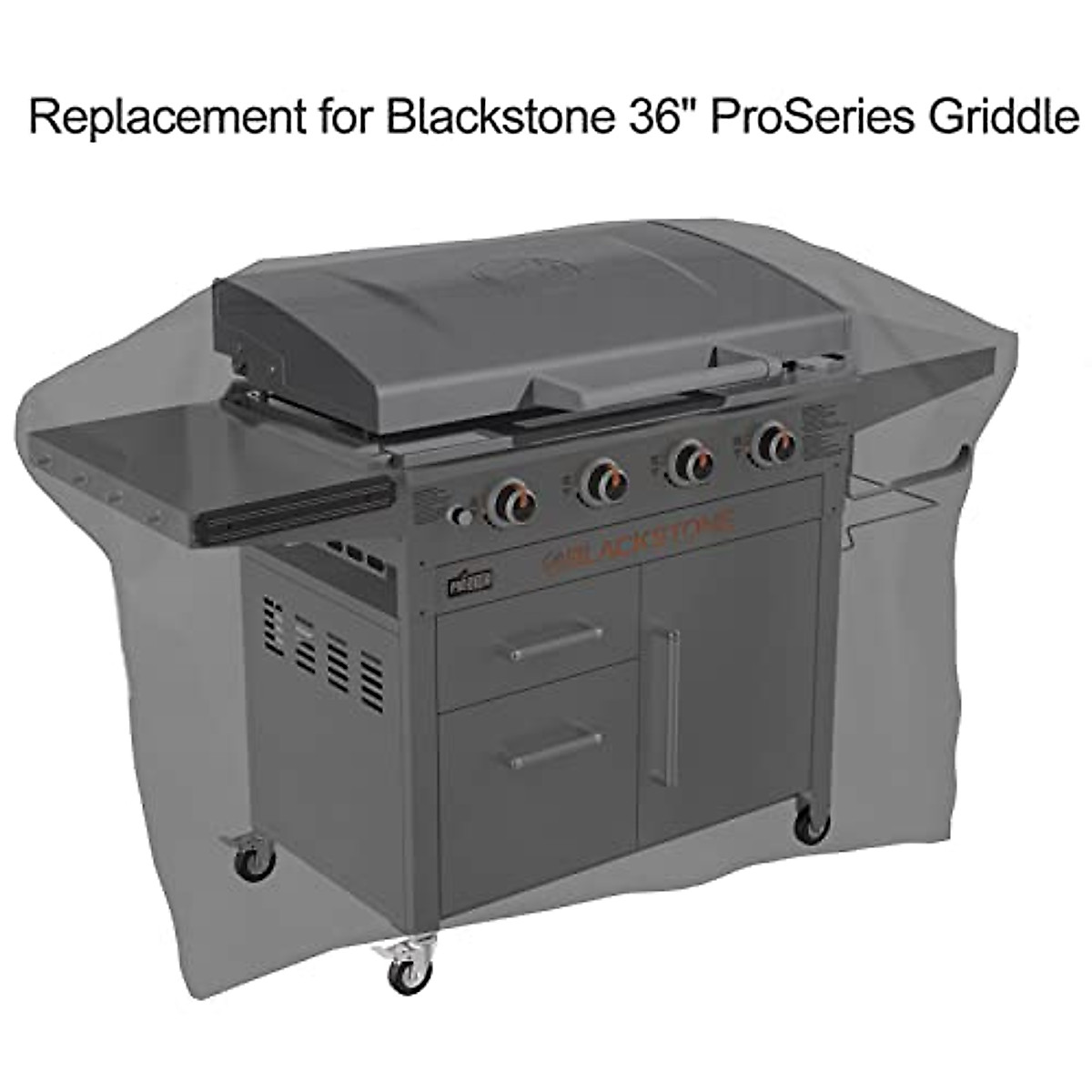 5482 Griddle Cover for Blackstone 36 inch Proseries Griddle with Hood, Heavy Duty 600D Waterproof Griddle Cover, Flat Top Grill Cover for Blackstone 36 Inch ProSeries Grill