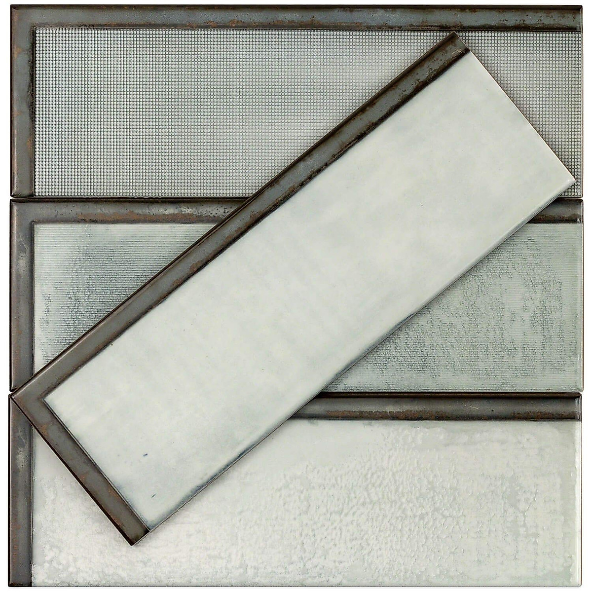 Piston Industrial Green Matte Ceramic Subway Wall Tile Sample