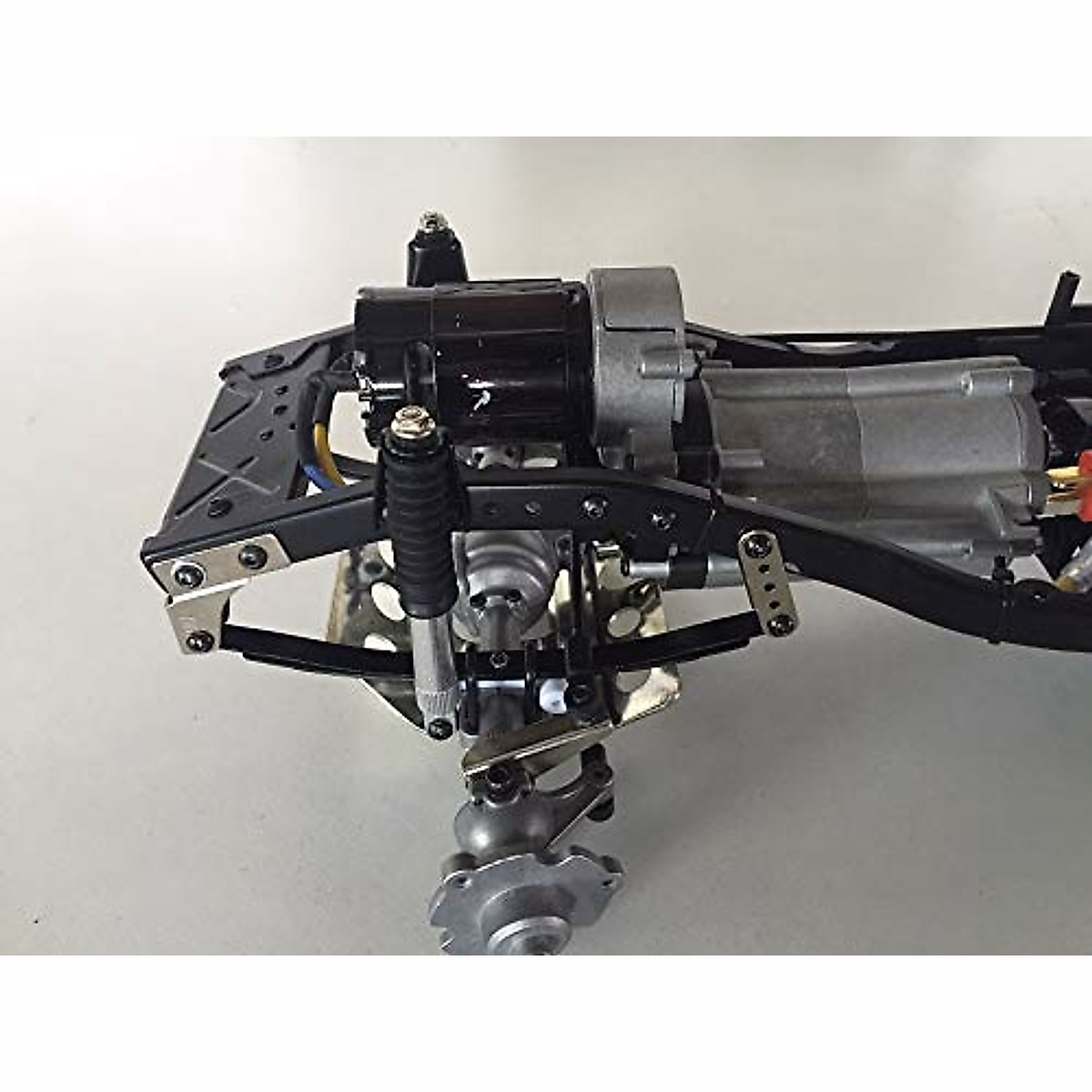 wheelfun HG 1/10 4WD RC Pickup Truck 4X4 Rally Car Racing Crawler KIT Model Chassis Gearbox White