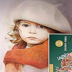 Artist Colored Pencils Set for Adult Coloring Books, Soft Core, Professional Numbered Art Drawing Pencils for Sketching Shading Blending Crafting, Gift Tin Box for Beginners Kids (120 Colors)