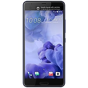 HTC U Ultra 64GB Unlocked (GSM Only, No CDMA) Android 7.0 with HTC Sense Smartphone Sapphire Blue (Dual-Display | 16MP+12MP Cameras | 3D Audio)