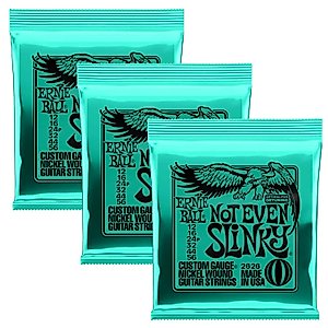 Ernie Ball 2626 Not Even Slinky 12-56 (3 Pack Bundle)