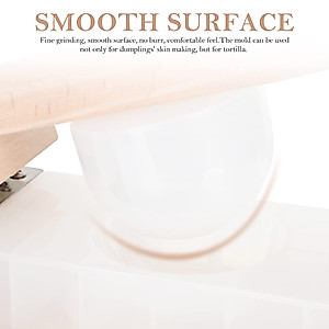 GANAZONO Wooden Tortilla Press Dumpling Skin Maker Rotis Press Dough Presser Pastry Press Maker Baking Tool for The Qingming Festival Home Kitchen Tool (36x10cm)
