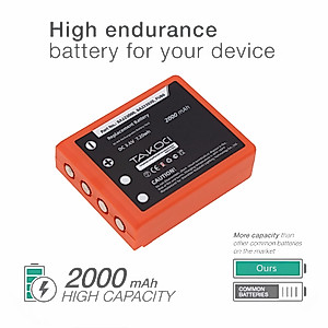 Youejoeq BA223000, BA223030,FUB6 Battery Replacement for HBC Radiomatic Quadrix, Micron 4, 5, 6, 7,Vector Pro, Keynote 2000mAh Battery Replacement BA223000, BA223030, FUB6 Remote Control Transmitter