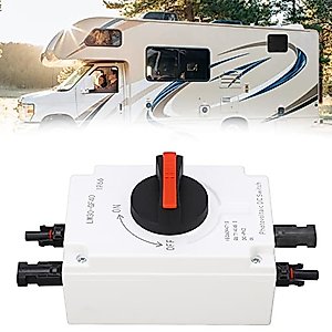 1500V 32A Photovoltaic DC Isolator Solar Switch, IP66 Waterproof Isolation PV Disconnect, for Off Grid On Grid Solar Systems, Solar Power System RV, Boat Basic