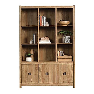 Sauder Cannery Bridge Storage Wall, L: 48.31" x W: 15.59" x H: 71.97", Sindoori Mango finish