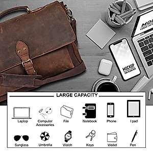 Brown | Vintage Messenger Bags For Office Use | Multiple Compartment | Travel Friendly | Durable | Made For Men And Women