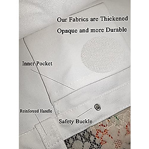 Flamingo Canvas Bag Shopping Canvas Bag Women's Casual Bag Tote Bag Reusable Grocery bag (16W X 14H x 4Bottom inch)