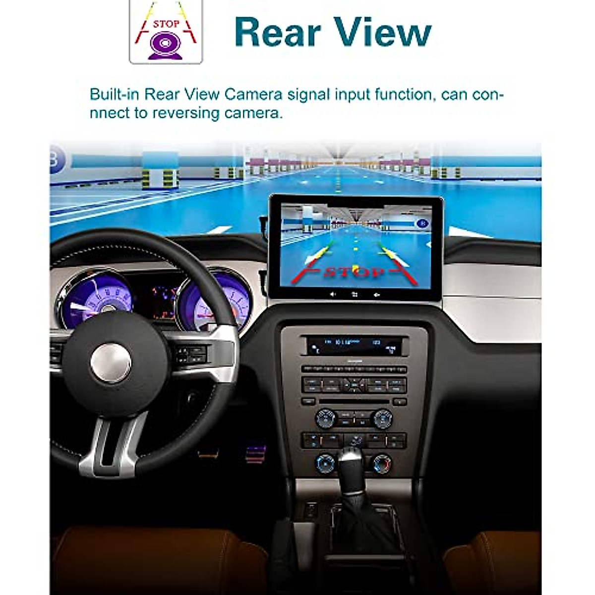 Polarlander 7 Inch Touchscreen Monitor for Wireless Apple Carplayer and Android Auto Built-in Two Speakers Car Stereo Multimedia Player with Bluetooth, Mirror Link, Dash or Windshield Mounted