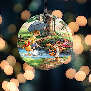 Thomas Kinkade Studios (Winnie the Pooh I) StarFire Prints Hanging Glass SPCIR467