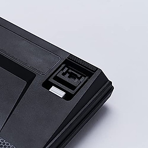 KEYMECHER 75% Mechanical Keyboard, RGB Backlit Hotswap Wireless Keyboard Support Bluetooth, 2.4G and Wire Connection, Mechanical Gaming Keyboard with Ganss Silver Switches, PBT Keycaps and Volume Knob