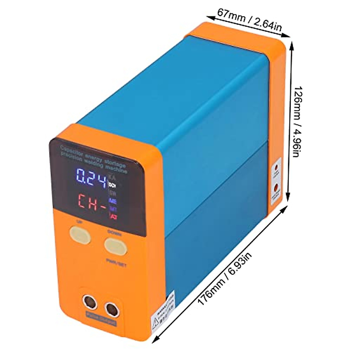 Capacitor Energy Storage Welding Machine, Large Capacity Pulses Spot Welder Aluminum Alloy for Ni MH Batteries(US Plug)
