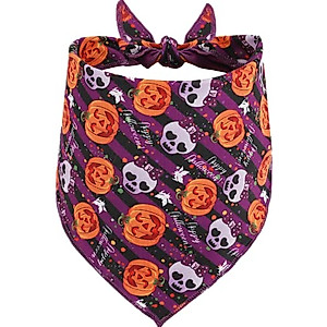 2 Pack Dog Bandana Halloween, Triangle Bibs Scarf for Halloween, Holiday Pet Neckerchief for Dogs Pets