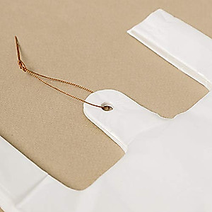 Muellery White Plain Plastic Bags 200 Pieces For Merchandise Retail Grocery Bags 7.7 x 12.8 inch