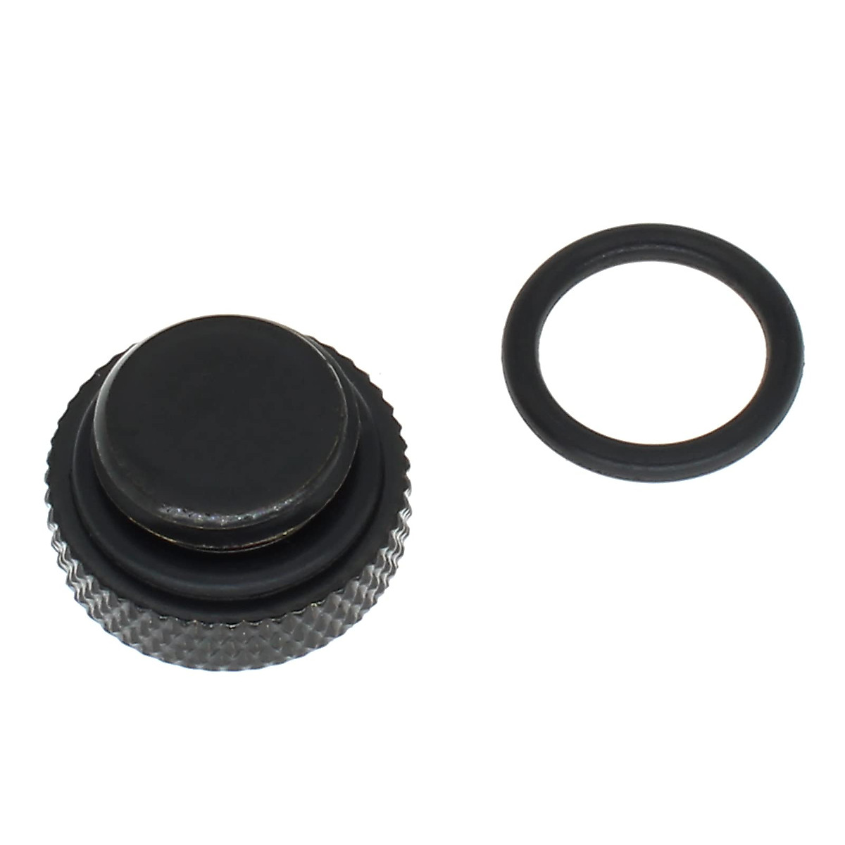 G1/4" Plug Fitting 3 Pcs G1/4" Plug Water Stop Plug Water Lock with O-Ring for PC Water Cooling Systems [FDXGYH, Black]