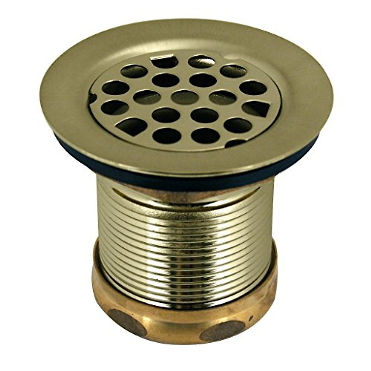 Westbrass Grid Basket Style Bar Sink Strainer, Polished Brass, D2181-01