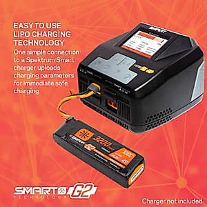 Spektrum 11.1V 850mAh 3S 30C Smart G2 LiPo Battery: IC2, SPMX8503S30