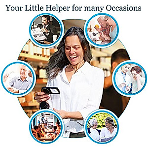 Premium Pocket Magnifying Glass with LED Light 3X; Small EasY Magnifier Hand Held Lighted Magnify Glasses for Reading Tiny Print, Menu, Pill Bottles; Mini Lens for Visually Impaired A Low Vision Aid