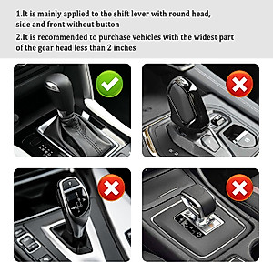 Aokdom Car Gear Shift Cover,Boxing Shift Knob Cover for Decorate & Protect Car Interior Accessories,Shift Cover Fits Car Truck SUV with Manual/Automatic Shift Knob (Black)