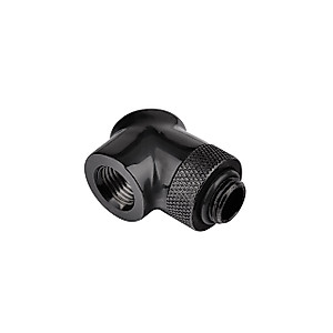 Thermaltake Pacific DIY LCS Black G1/4 90 Degree Adapter Fitting (CL-W052-CU00BL-A)