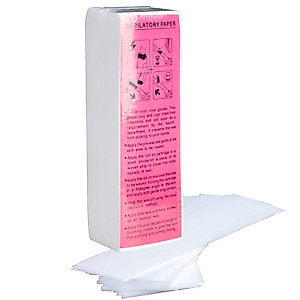 Roll on Wax, Hair Removal Wax Kit, 4pcs Honey Roll on Wax & 100 Non-Woven Wax Strips, Hair Removal Wax Cartridge, Depilatory Wax Roller Refill, Hair Removal Wax Roller for Body Waxing, Leg and Arms