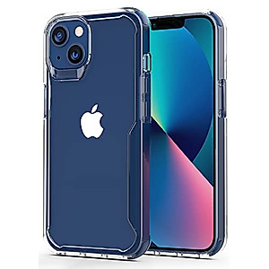 EFFENX Crystal Clear iPhone 13 Case, Non-Yellowing Shockproof Protective Phone Case Slim Thin TPU Bumper Cover [Soft Anti-Scratch], 6.1 inch (Crystal Clear)