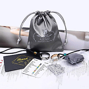 Aienid Best Friend Necklace,Stainless Steel Matching Couple Necklaces,Couple Heart Pendant,Matching Couple Necklaces for Him and Her,Matching Heart Necklace for Wedding