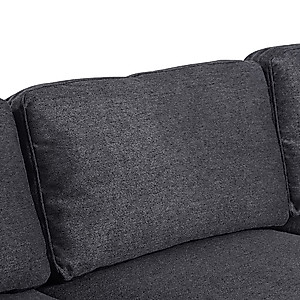 Modern Large U-Shape Sectional Sofa, Double Extra Wide Chaise Lounge Couch