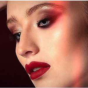 PERFECT Red Lipstick - 12-Hour Kiss Proof Velvet - Ultra Long Lasting - Brush & Diamonds - Clean, Vegan, Independent & Cruelty Free