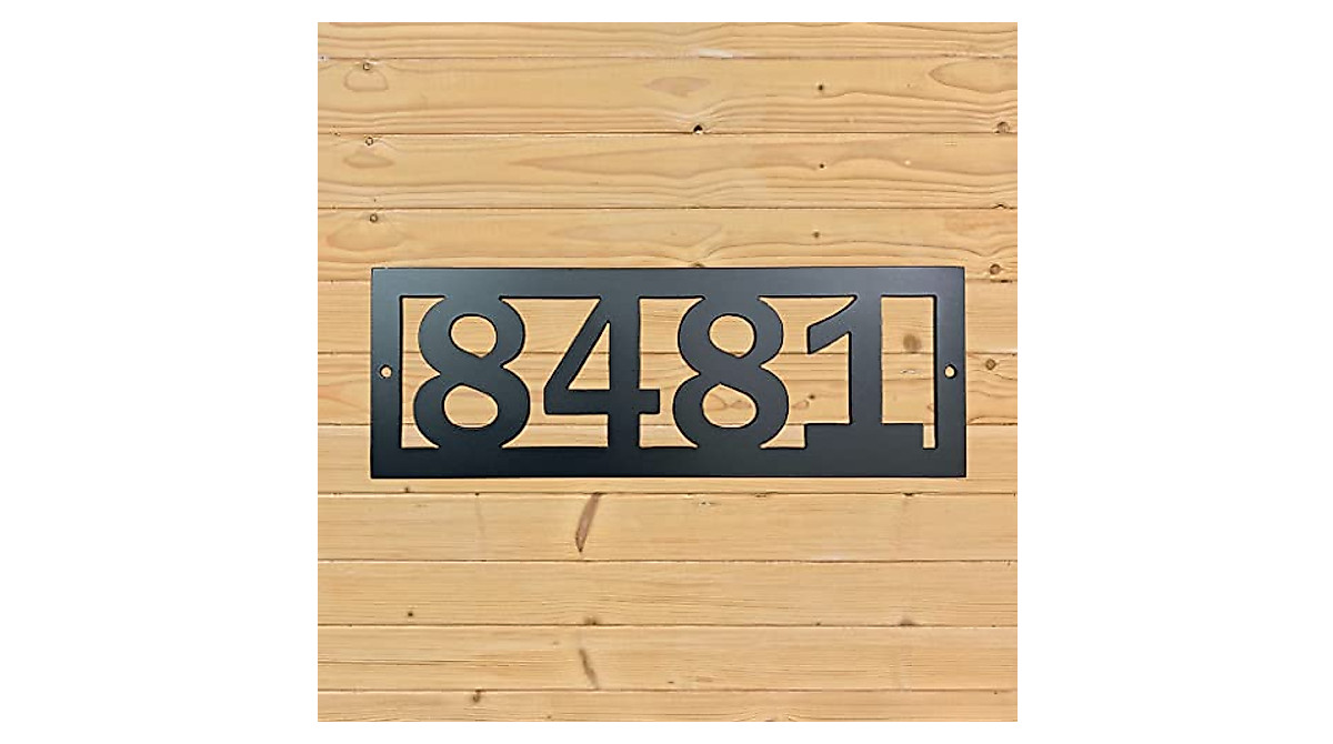 Custom Metal House Numbers & Address Sign - Made in USA | Pillars Customs