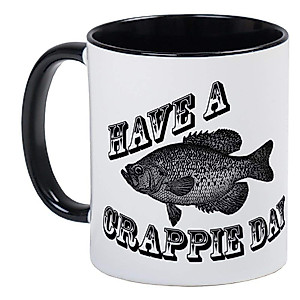 Have A Crappie Day Mug - Ceramic 11oz RINGER Coffee/Tea Cup Gift Stocking Stuffer