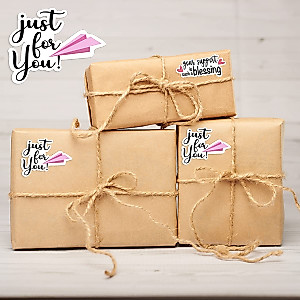 Wailozco 1.5'' Just for You Stickers, Thank You Stickers,Handmade Stickers,Business Stickers,Envelopes Stickers for Online Retailers,Handmade Goods,Small Business,500 Labels Per Roll