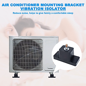 Patioer Air Conditioner Shock Pad 8 Pack, Rubber Vibration Isolator Anti-Vibration Air Conditioner Mounting Bracket Shock-Proof Pads