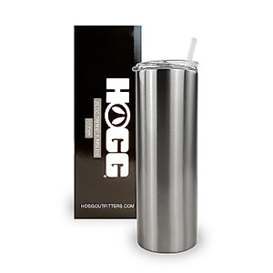 Hogg 20 oz Sublimation Tumblers Clear (24 Units) - Silver, Sublimation Blanks, Bulk Tumblers with Lids and Straws, 20oz Skinny, Blank Cups