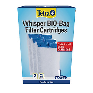 Tetra Whisper Bio-Bag Filter Cartridges For Aquariums - Ready To Use BLUE, Large, 3 Count (Pack of 1)