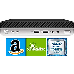 HP Elitedesk 800 G3 Mini Business Desktop (Intel Quad Core i5-6500T, 16GB DDR4 RAM, 1TB SSD) Type-C, DisplayPort DP, WiFi, Ethernet, KeyboardMouse, Windows 10 Pro 64-bit (Renewed)