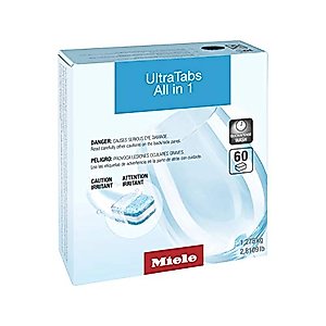 Miele 10245660 Dishwasher Tabs-20 per box 3X20, 60 Tabs, White, Count