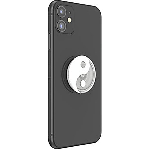 PopSockets Plant-Based Phone Grip with Expanding Kickstand, Eco-Friendly PopSockets for Phone -Translucent Yin and Yang