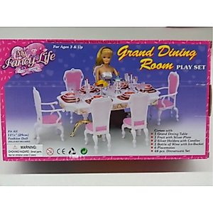 Gloria Doll Sized Grand Dining Room Furniture Accessories