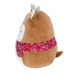 Squishmallows Official Kellytoy 12 Inch Soft Plush Squishy Toy Animals (Dawn Deer Red Scarf)