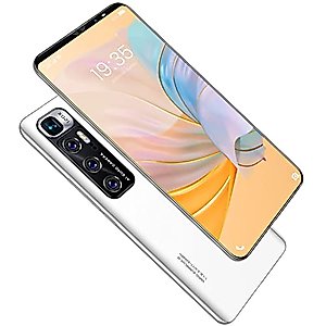 Unlocked Smartphone for Android 11.0-1920 X 1080 HD Touch Screen, 5.5 Inch Cell Phone with Octa Core Processor, 5G WiFi Dual Band, 5MP + 8MP, Long Lasting Battery, White