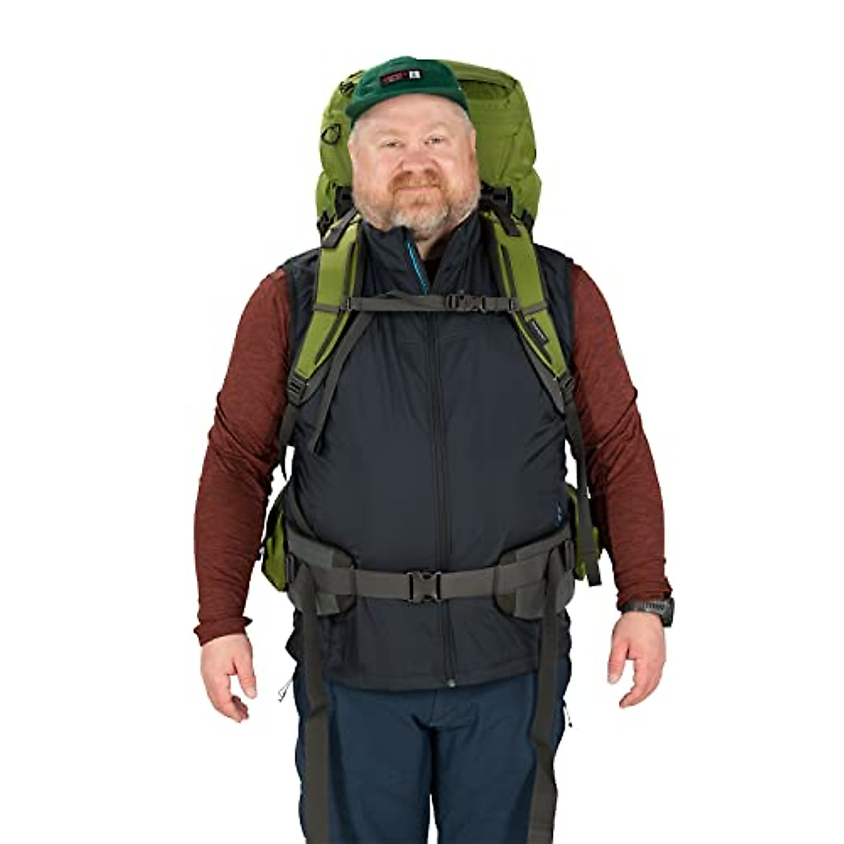 Osprey Aether 65L Men's Backpacking Backpack, Black, L/XL, Extended Fit