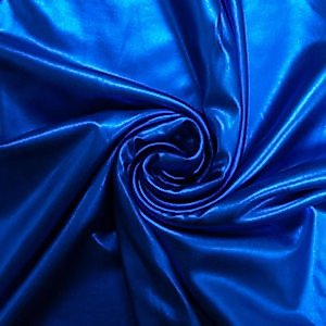 Texco Inc Solid 2-Way Stretch Poly Spandex Medium Weight Metallic Fabric, Apparel Home DIY Projects, Royal 1 Yard
