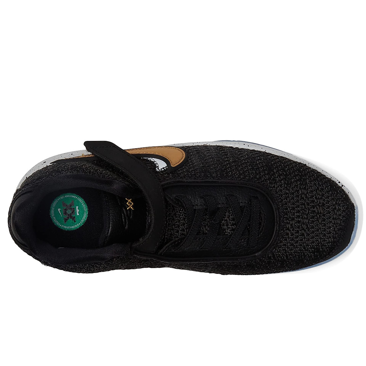 Nike Lebron XX PS (Little Kid) Black/Metallic Gold/White/Pure Platinum 13 Little Kid M