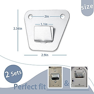 LUTQ 2-Set Wall Fan Mounting Bracket, Heavy Duty Wall Mounting Fan Bracket, Solid Steel Fan Wall Mount Bracket with Fastening Screws, Oscillation Fans Hidden Holder Bracket
